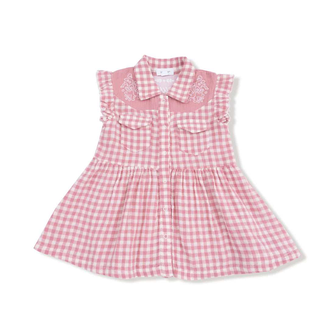 ANG Western Pearl Check Snap Dress – Lula Boutique